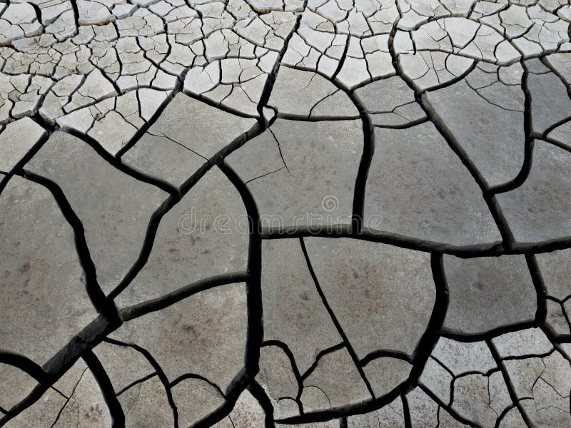 Dry cracked land stock image. Image of ground, climate - 142137955