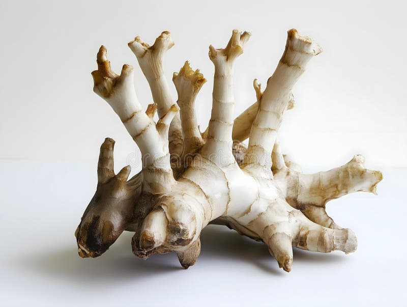 A Close-up of a Piece of Ginger Root, Showcasing Its Knobby Texture and ...