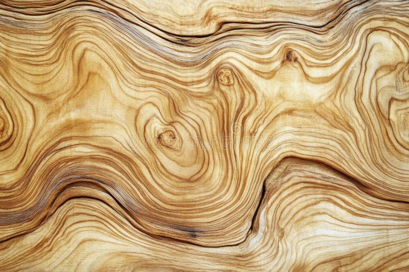 Abstract Pattern of Wavy Grain in Light Brown Wood Stock Photo - Image ...