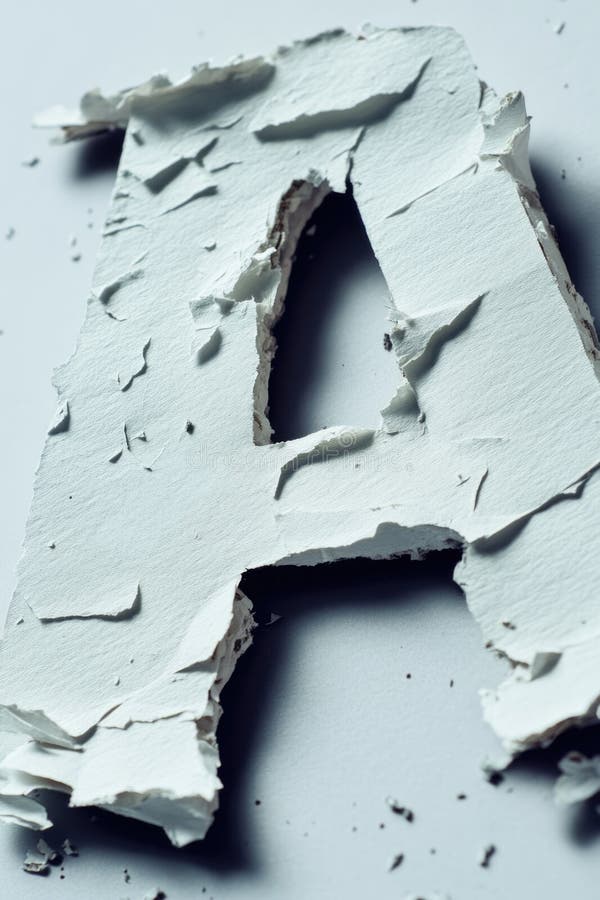 A Close-up of a Piece of Paper with a Handwritten Letter Stock Photo ...