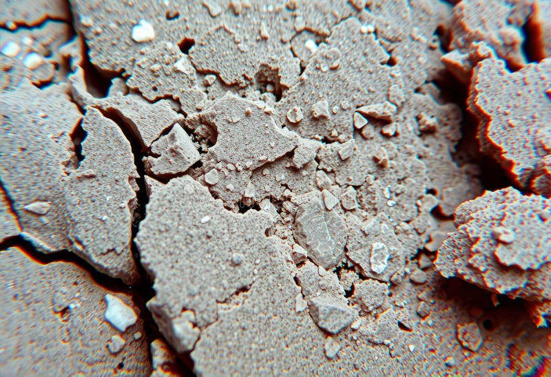 Close Up of a Piece of Rock Under a Microscope the Intricate Det Stock ...