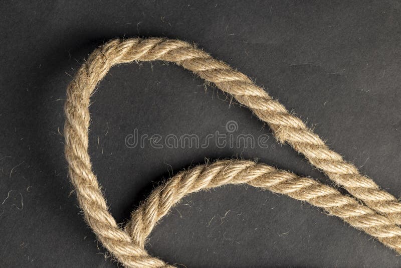 A Close-up of a Piece of Rope for Industrial Use Stock Photo - Image of ...