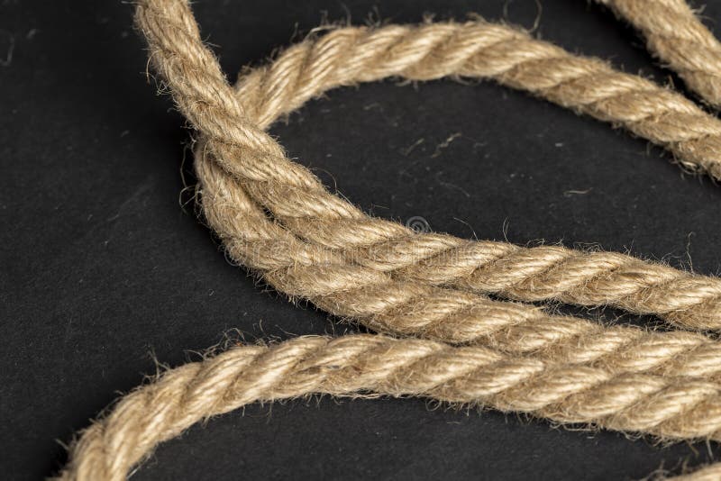 A Close-up of a Piece of Rope for Industrial Use Stock Image - Image of ...