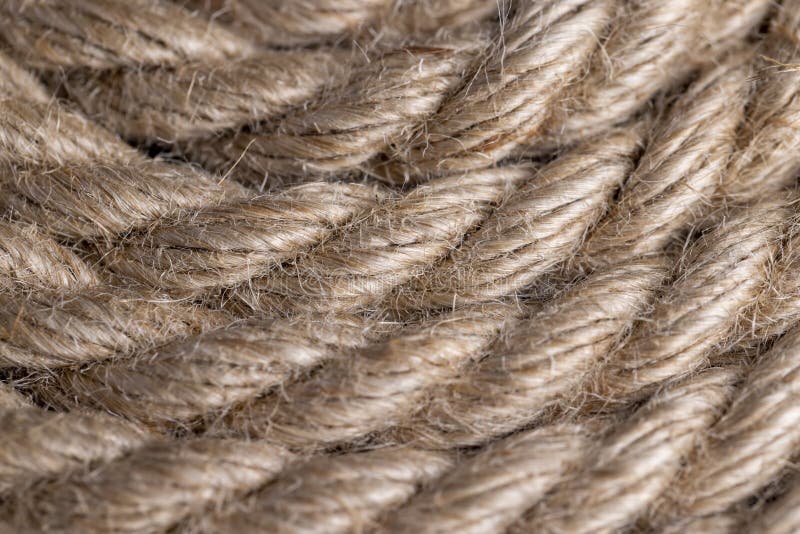 A Close-up of a Piece of Rope for Industrial Use Stock Image - Image of ...