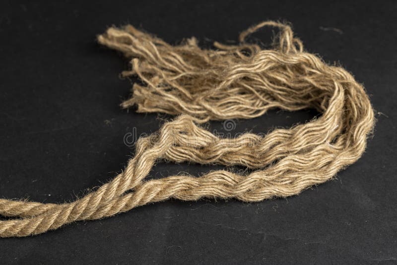 A Close-up of a Piece of Rope for Industrial Use Stock Image - Image of ...