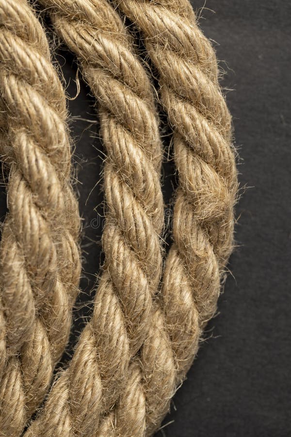 A Close-up of a Piece of Rope for Industrial Use Stock Photo - Image of ...