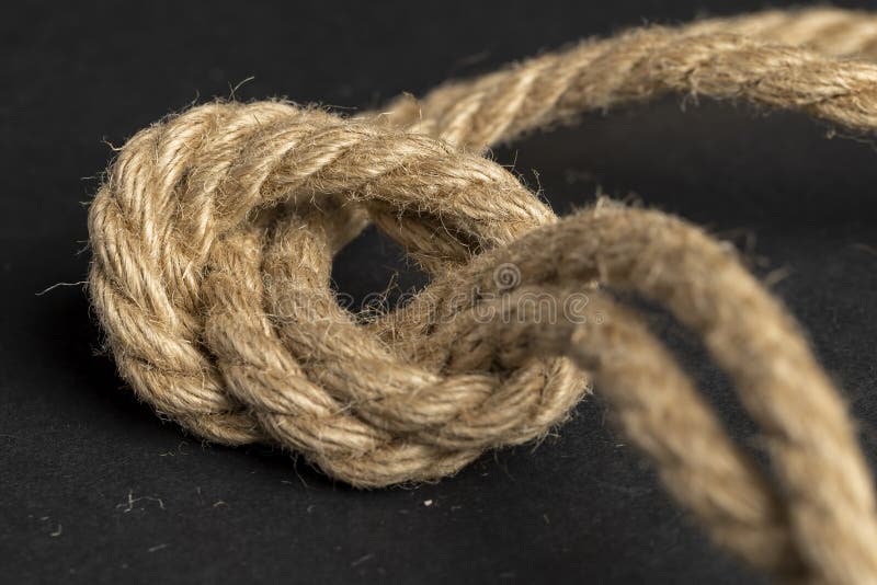 A Close-up of a Piece of Rope for Industrial Use Stock Photo - Image of ...