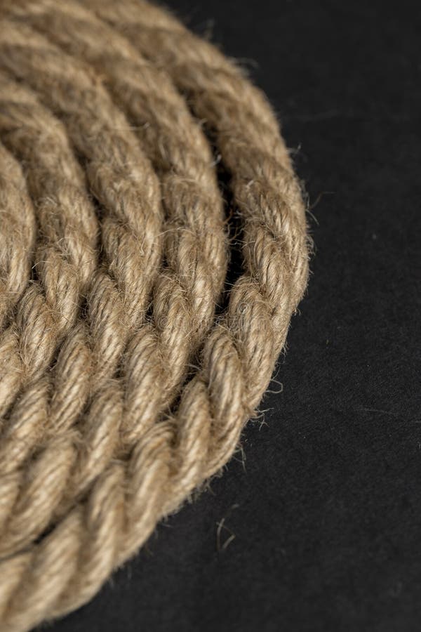 A Close-up of a Piece of Rope for Industrial Use Stock Photo - Image of ...