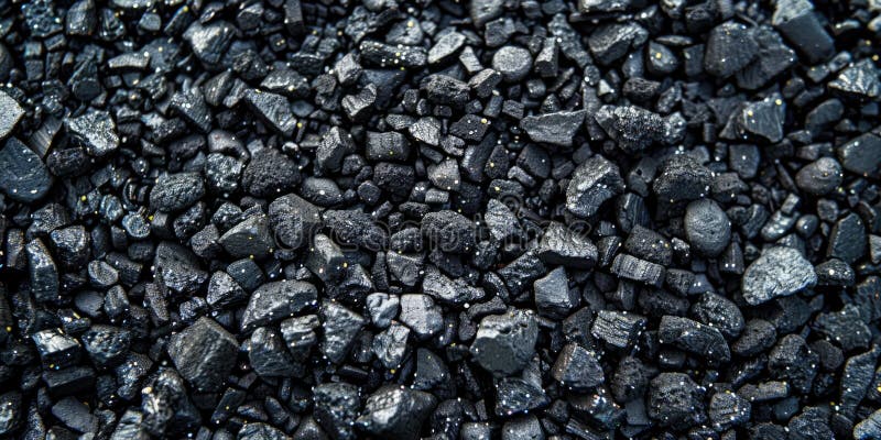 A Close-up of a Pile of Black Rocks with Varied Shapes and Textures ...