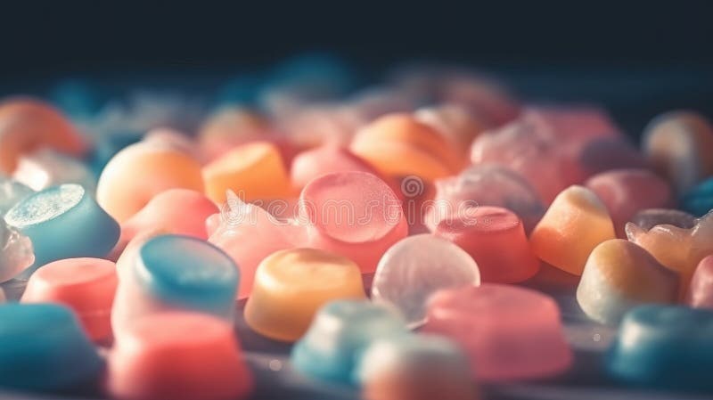 A Close Up of a Pile of Candy Corn Kernels Stock Illustration ...