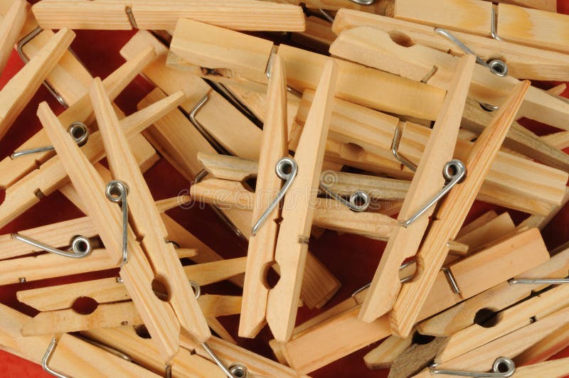 Pile of clothes peg stock photo. Image of wood, pinch - 30103622