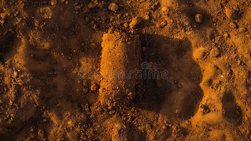 A Close Up of a Pile of Dirt on the Ground Stock Photo - Image of dirt ...