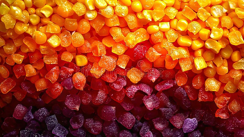 A Close Up of a Pile of Gummy Bears and Corn Stock Image - Image of ...