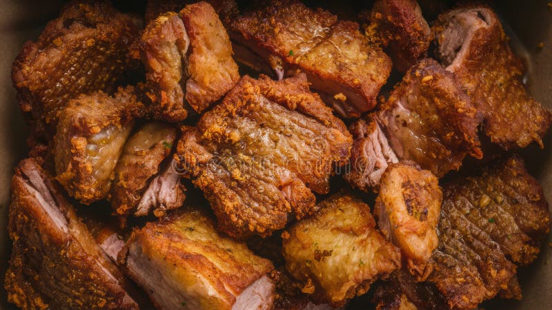 A Close Up of a Pile of Fat Meat in the Bowl, AI Stock Image - Image of ...