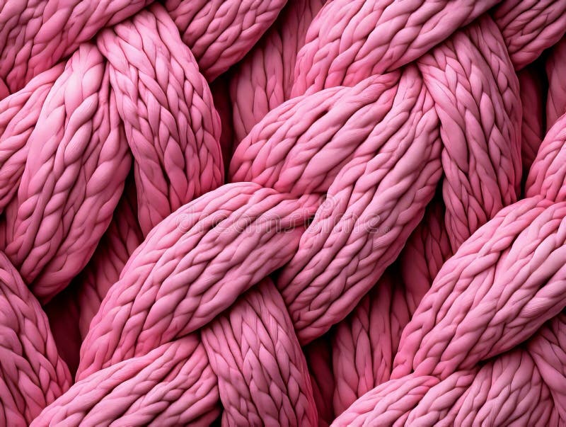 A Close Up of a Pile of Pink Rope Stock Image - Image of pile, pink ...