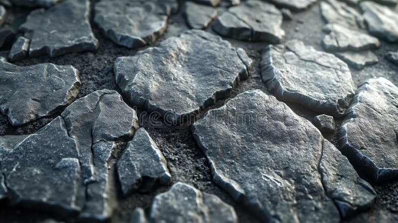 A Close Up of a Pile of Rocks on the Ground Stock Image - Image of ...
