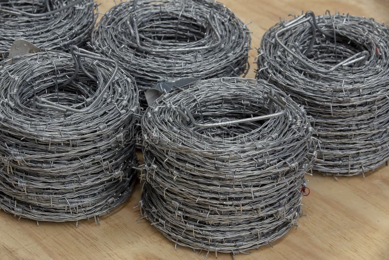 Barbed wire stock photo. Image of protect, safety, barrier - 176599118