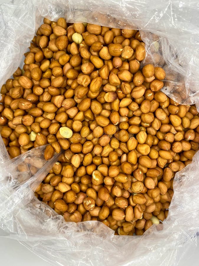 Close Up Pile of Skinless Peanuts without Shell Stock Image - Image of ...