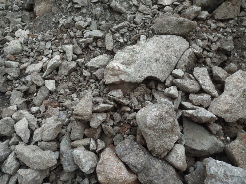 A Close Up Pile of Split Rocks Stock Image - Image of geology, pebble ...