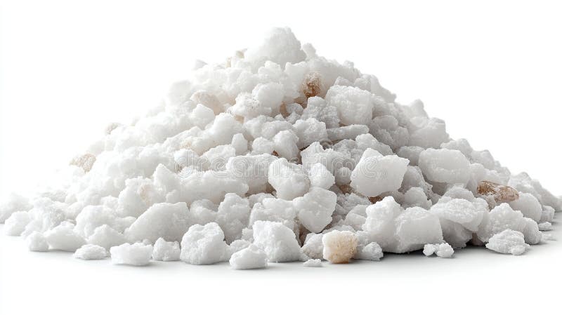 Close-up of a Pile of White, Irregularly Shaped, Crystalline Granules ...