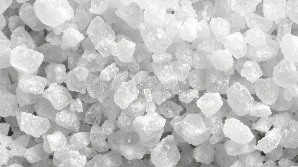 Close-up of a Pile of White Rock Candy Crystals Stock Illustration ...