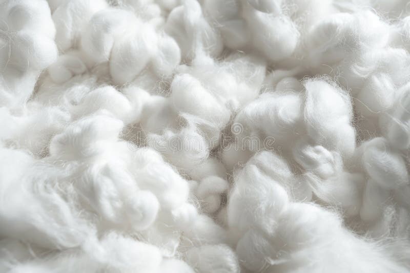 Close-up of a Pile of White Wool, Perfect for Textile or Crafting ...