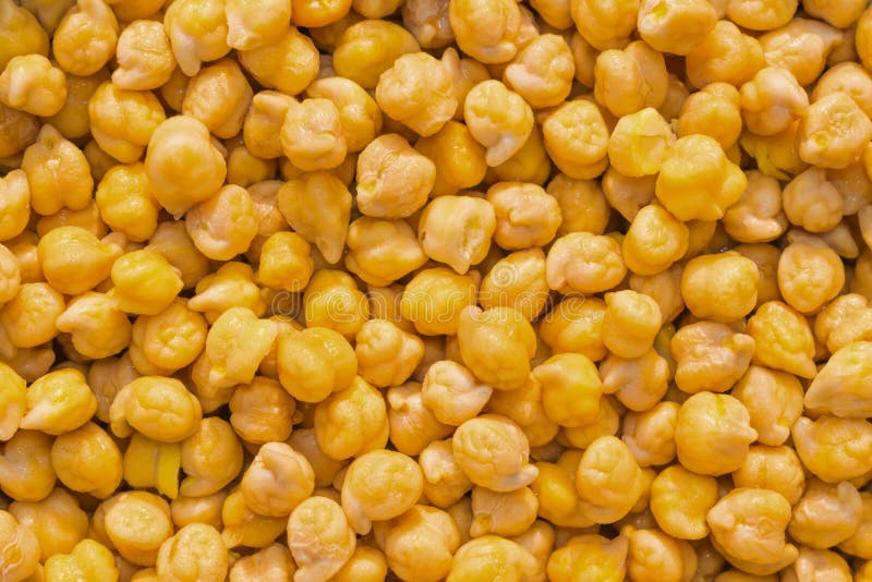 Close Up of Pile of Yellow Chick Peas Stock Photo - Image of herb ...