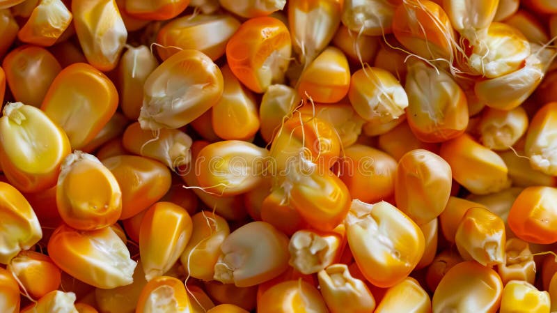 A Close Up of a Pile of Yellow Corn Kernels Stock Photo - Image of ...