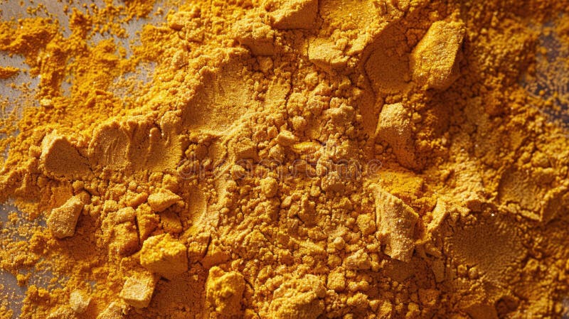 A Close Up of a Pile of Yellow Powder, Suitable for Various Design ...