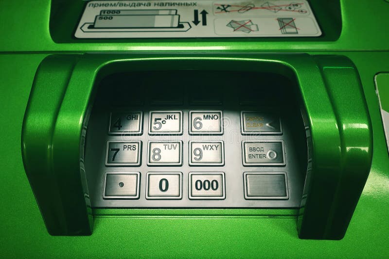 Close-up of the Pincode Input Panel Stock Image - Image of keypad, card ...