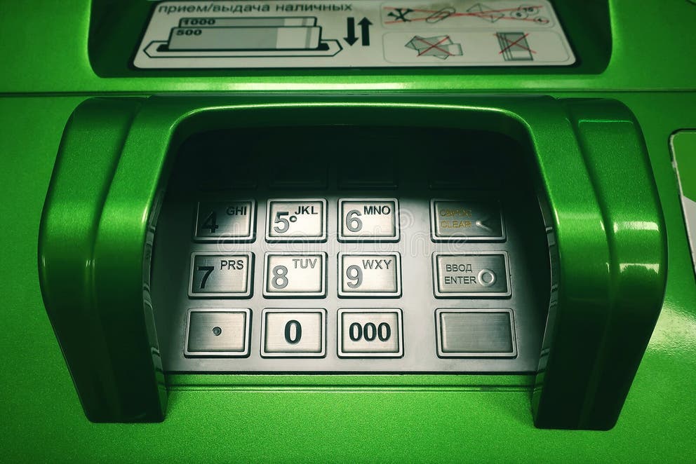Close-up of the Pincode Input Panel Stock Image - Image of keypad, card ...
