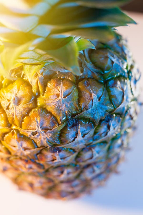 Detail of Pineapple Texture Stock Image - Image of closeup, layer ...