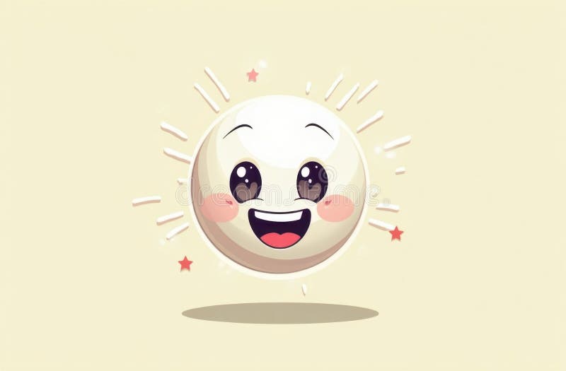 Close Up of a Ping Pong Ball with a Happy Face at 25-1-2025 Stock ...