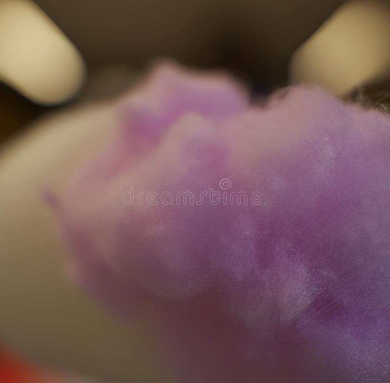 Close Up of Pink Cotton Candy Created Using Generative Ai Technology ...