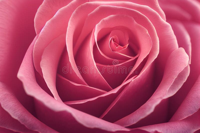 Close-up of a Pink Fresh Rose Button. Stock Illustration - Illustration ...