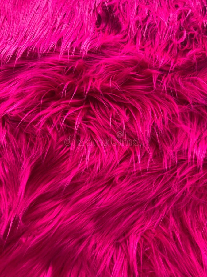 A Close Up of a Pink Fur Texture Stock Photo - Image of detail ...
