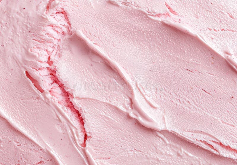 Close-up of Pink Ice Cream Texture Stock Illustration - Illustration of ...