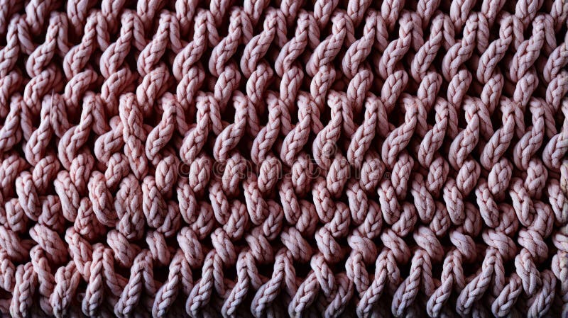 A Close Up of a Pink Knitted Fabric Texture Stock Illustration ...
