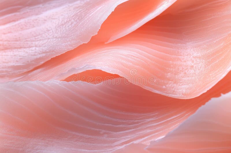 Close Up of Pink Raw Salmon Fish Fillet Texture for Background and ...
