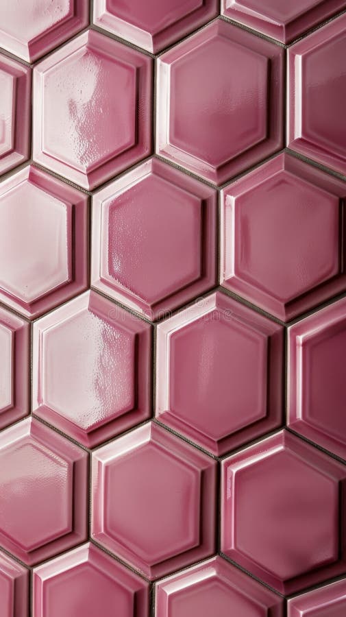 Close-Up of Pink Tile Pattern Stock Photo - Image of symmetry, surface: 326782790