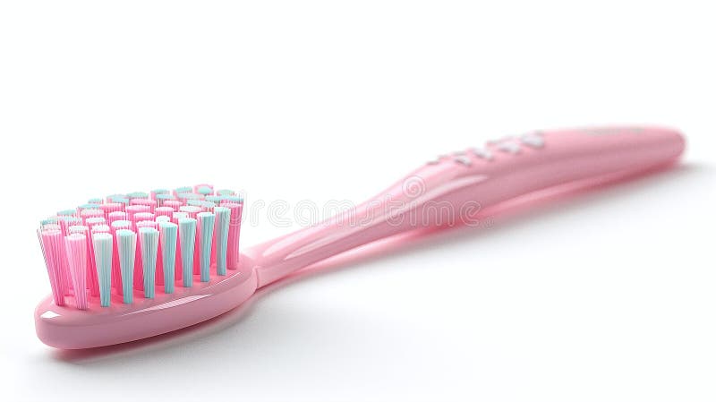 Pink Toothbrush and Tube with Toothpaste Stock Vector - Illustration of ...