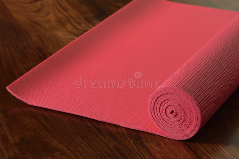 Close up of Pink Yoga Mat stock photo. Image of beauty - 70670332