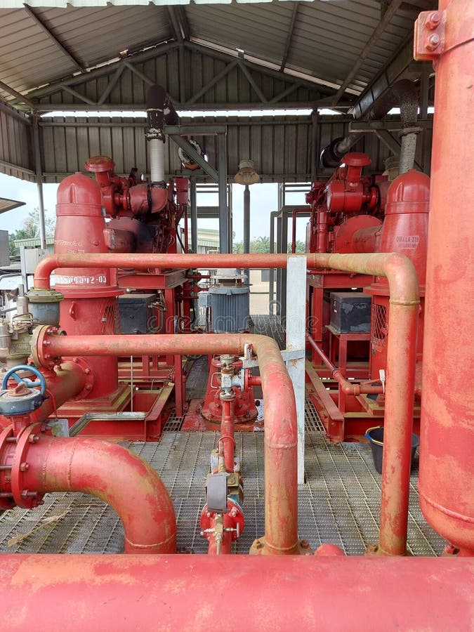 Close-up of Pipe Fitting on Engine Fire Hydrant. Stock Photo - Image of ...