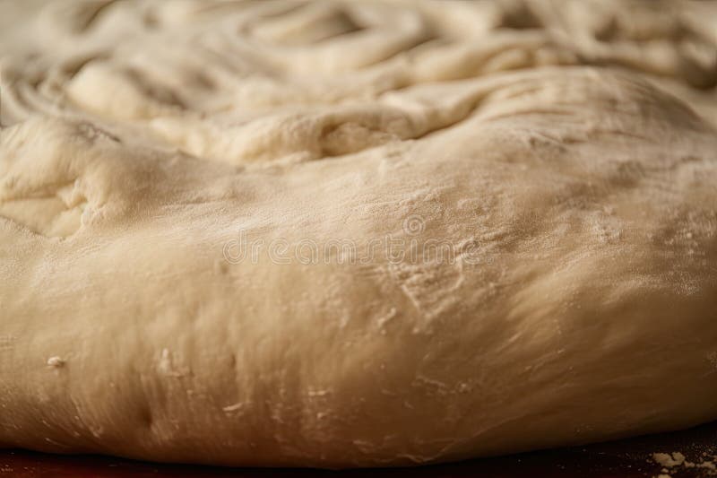Close-up of Pizza Dough, Showing Its Stretchy and Chewy Texture Stock ...