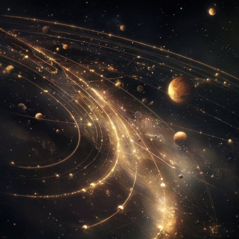 A Close Up of the Planets in the Solar System Stock Illustration ...