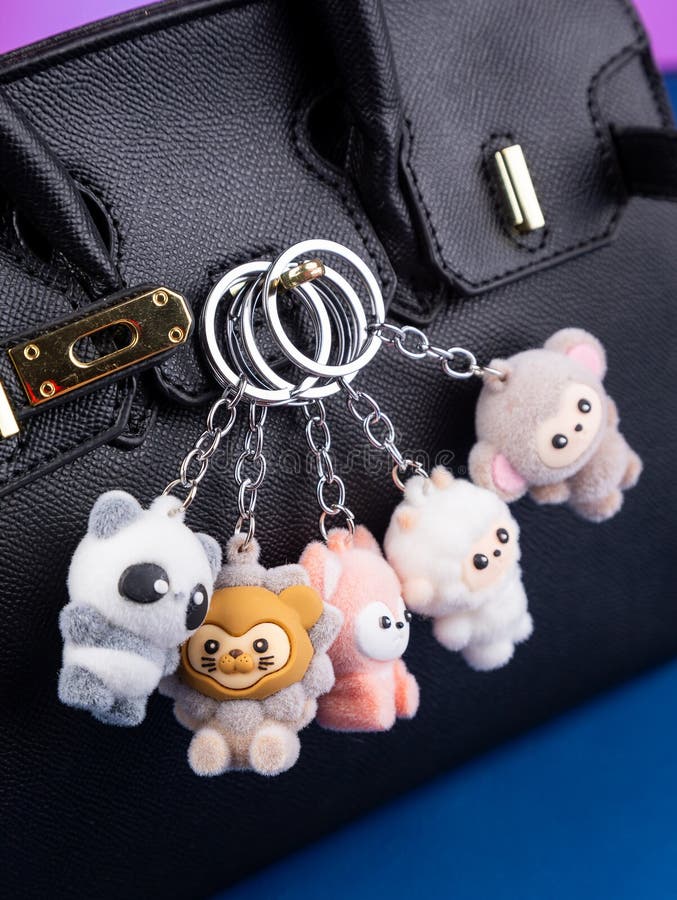 Fluffy Keychains Stock Illustrations – 12 Fluffy Keychains Stock ...