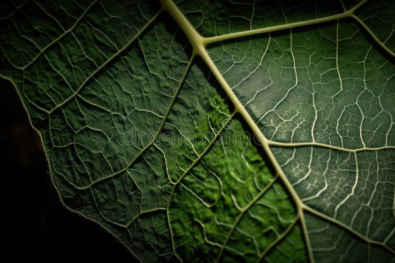 Close-up of Plant Leaf, with Veins and Texture Visible Stock Photo ...