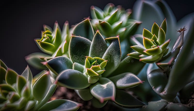 A Close Up of a Plant with Many Leaves on it Stock Photo - Image of ...
