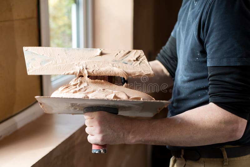 Plastering stock image. Image of masonry, layers, solid - 964773