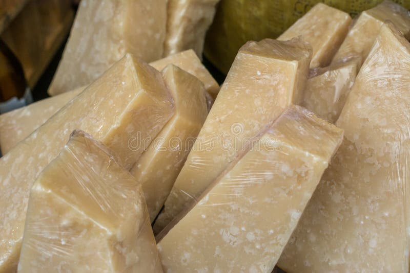 Close-Up Plastic Packed Cheese Stock Image - Image of french, fresh ...